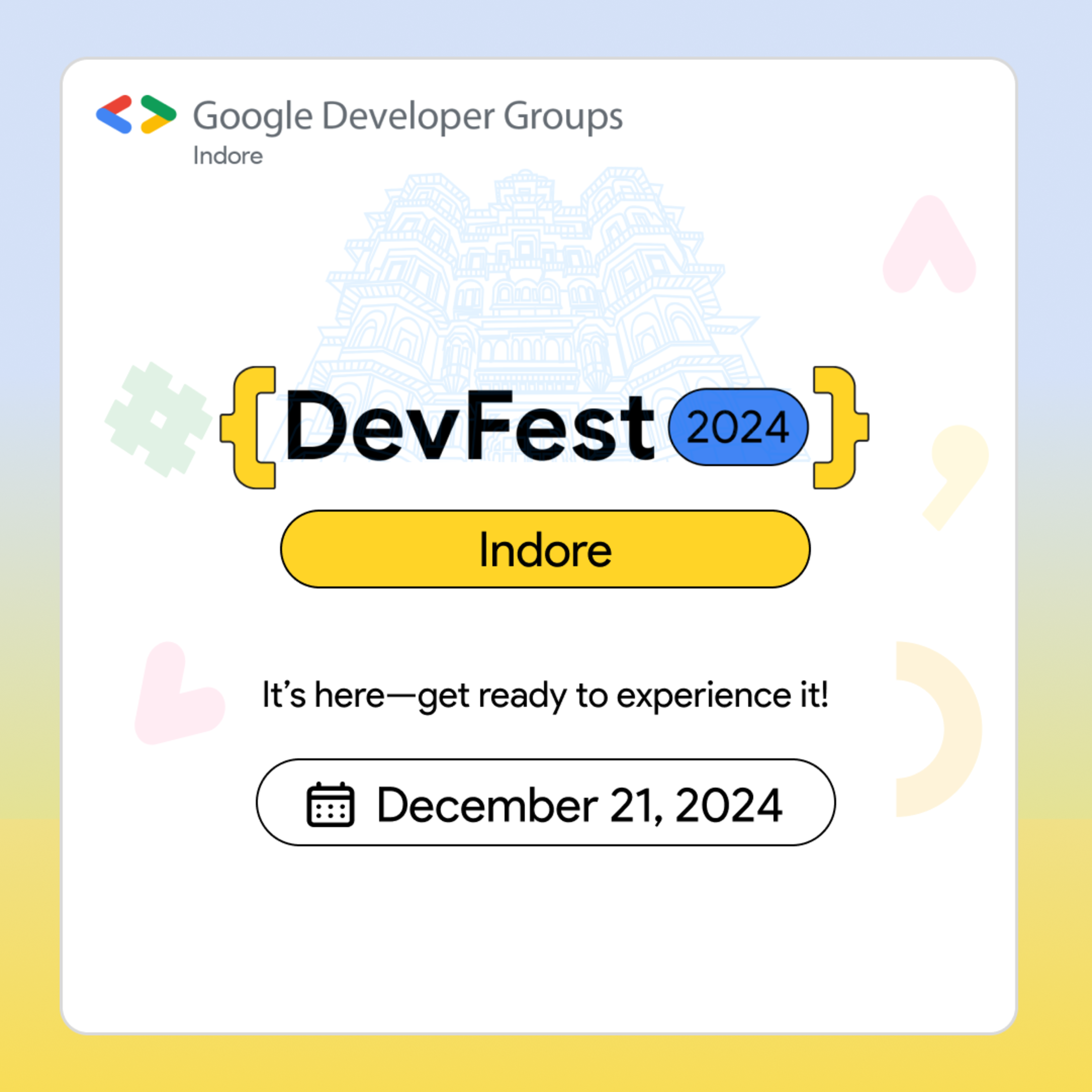 See DevFest Indore 2024 at Google Developer Groups GDG Indore